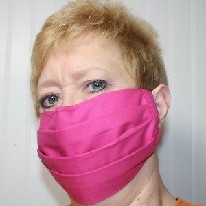 Hand Crafted | Accessories | Handmade Pink Cotton Fabric Face Mask Has ...